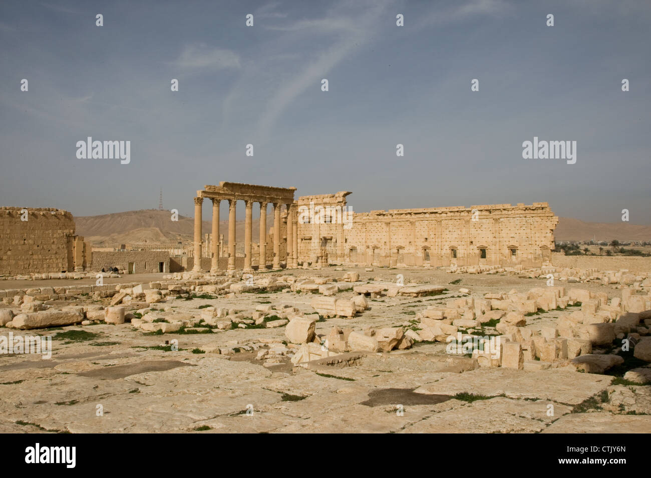 Palmyra ancient Roman site, in Syria near Damascus Stock Photo - Alamy