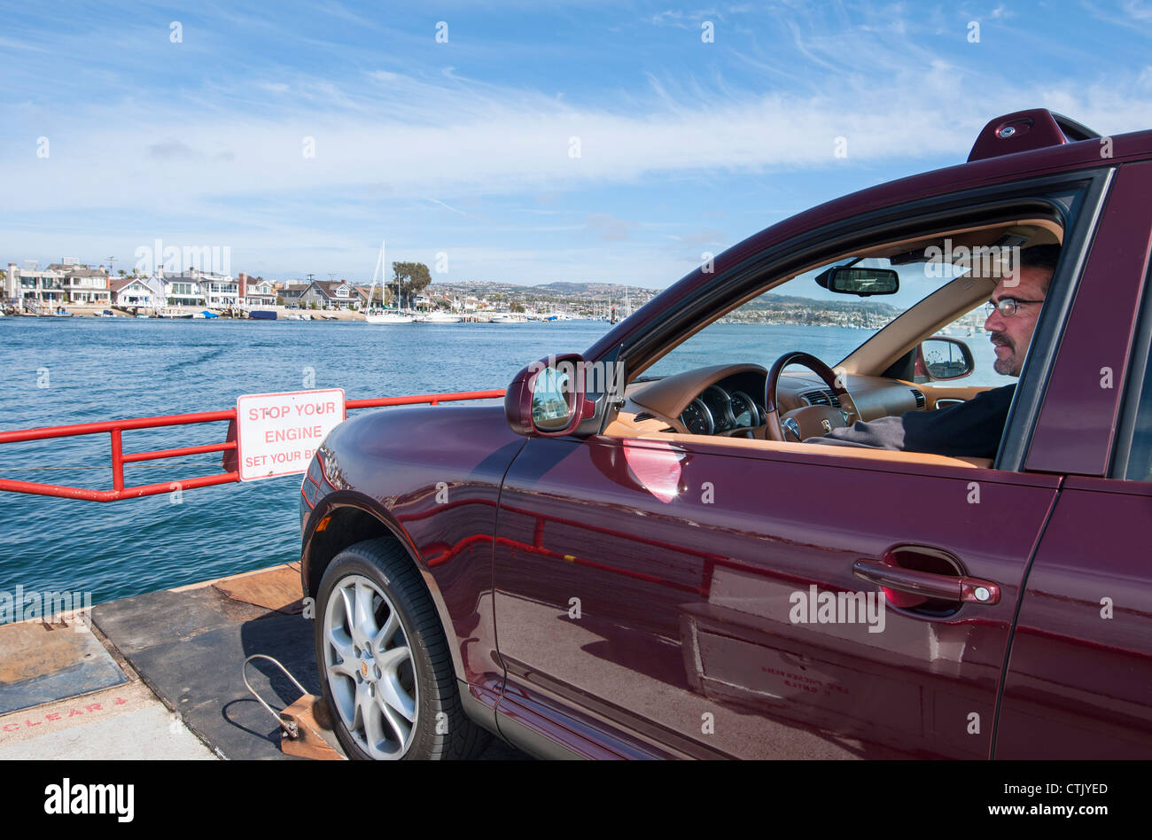 Balboa island car ferry hi-res stock photography and images - Alamy