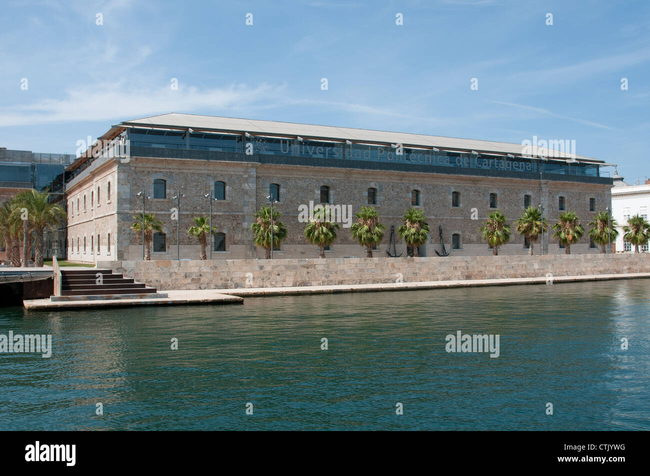 On the waterfront Cartagena Harbour southern Spain the Naval Museum and ...