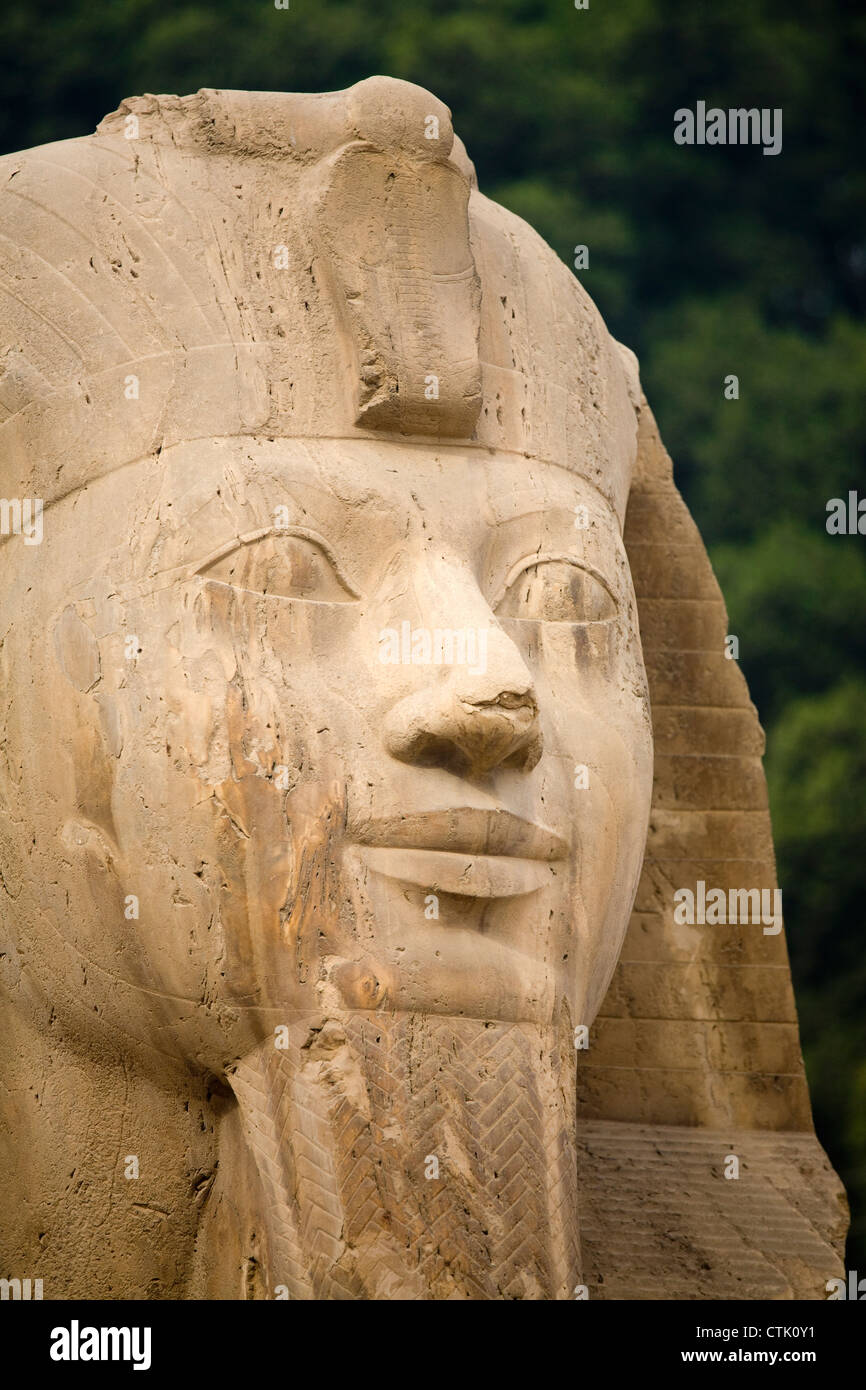 Egyptian Statue; Memphis, Egypt Stock Photo - Alamy
