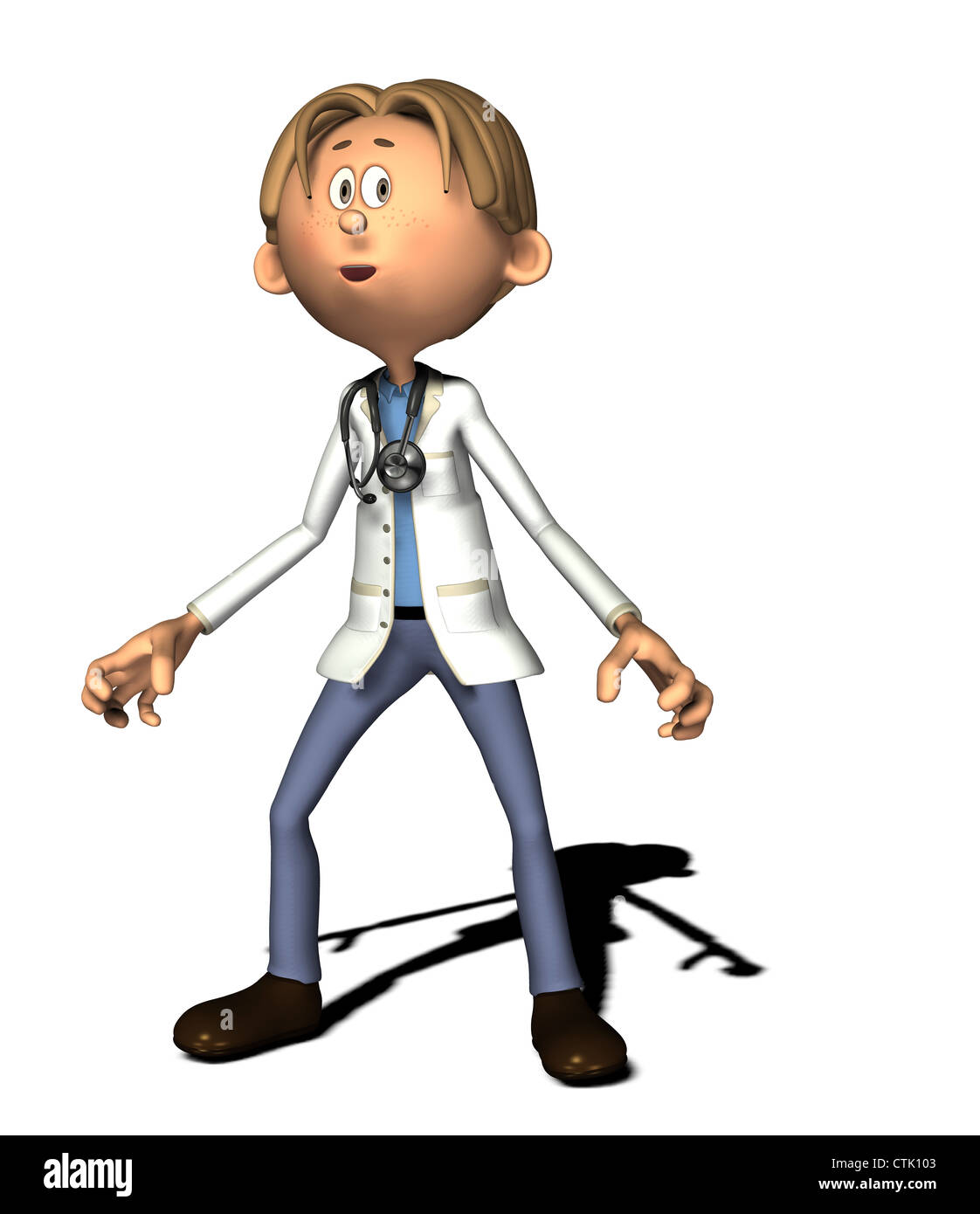 cartoon figure medical doctor Stock Photo - Alamy