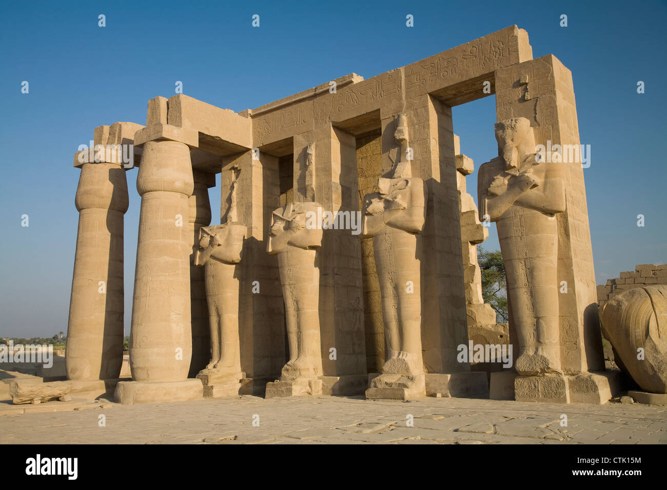 The Ramesseum; Luxor, Egypt Stock Photo - Alamy