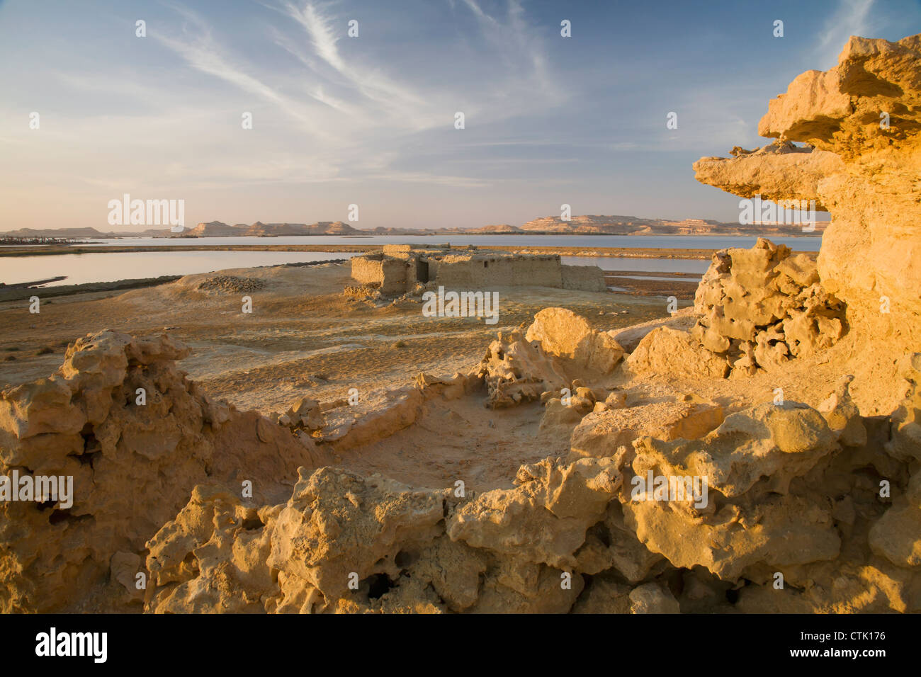 Ancient And Abandoned Sand Buildings On The Outskirts Of Siwa Town At ...