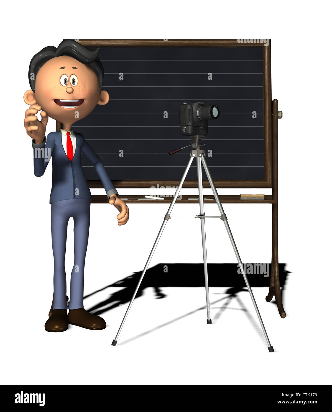 Cartoon figure photographer camera hi-res stock photography and images ...