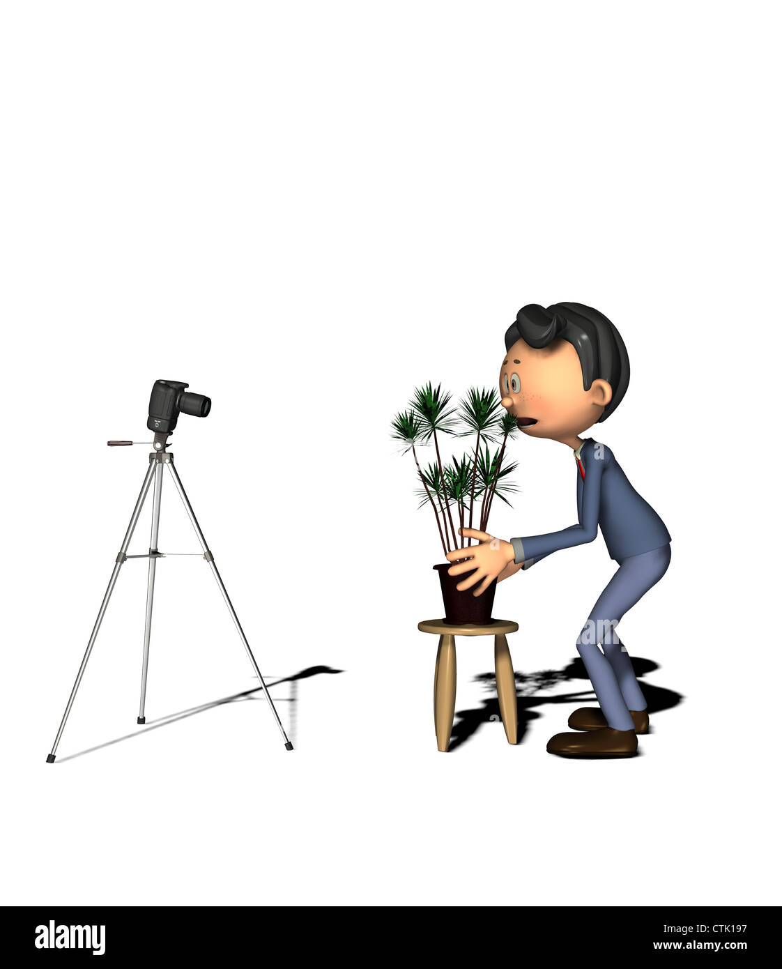 Cartoon figure photographer camera hi-res stock photography and images ...