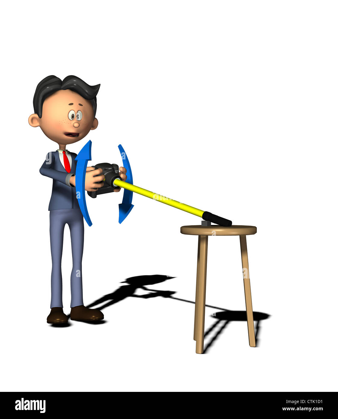 Cartoon figure photographer camera hi-res stock photography and images ...