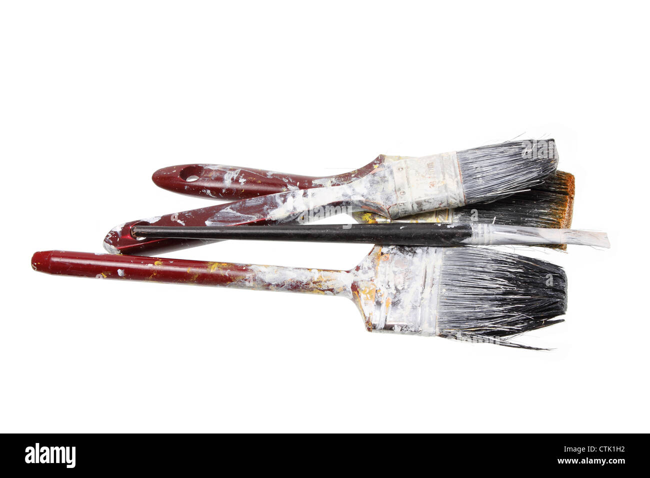 Used Paint Brushes Stock Photo - Alamy