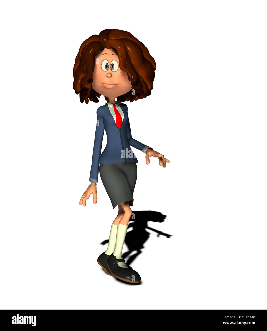Cartoon figure business woman Stock Photo - Alamy