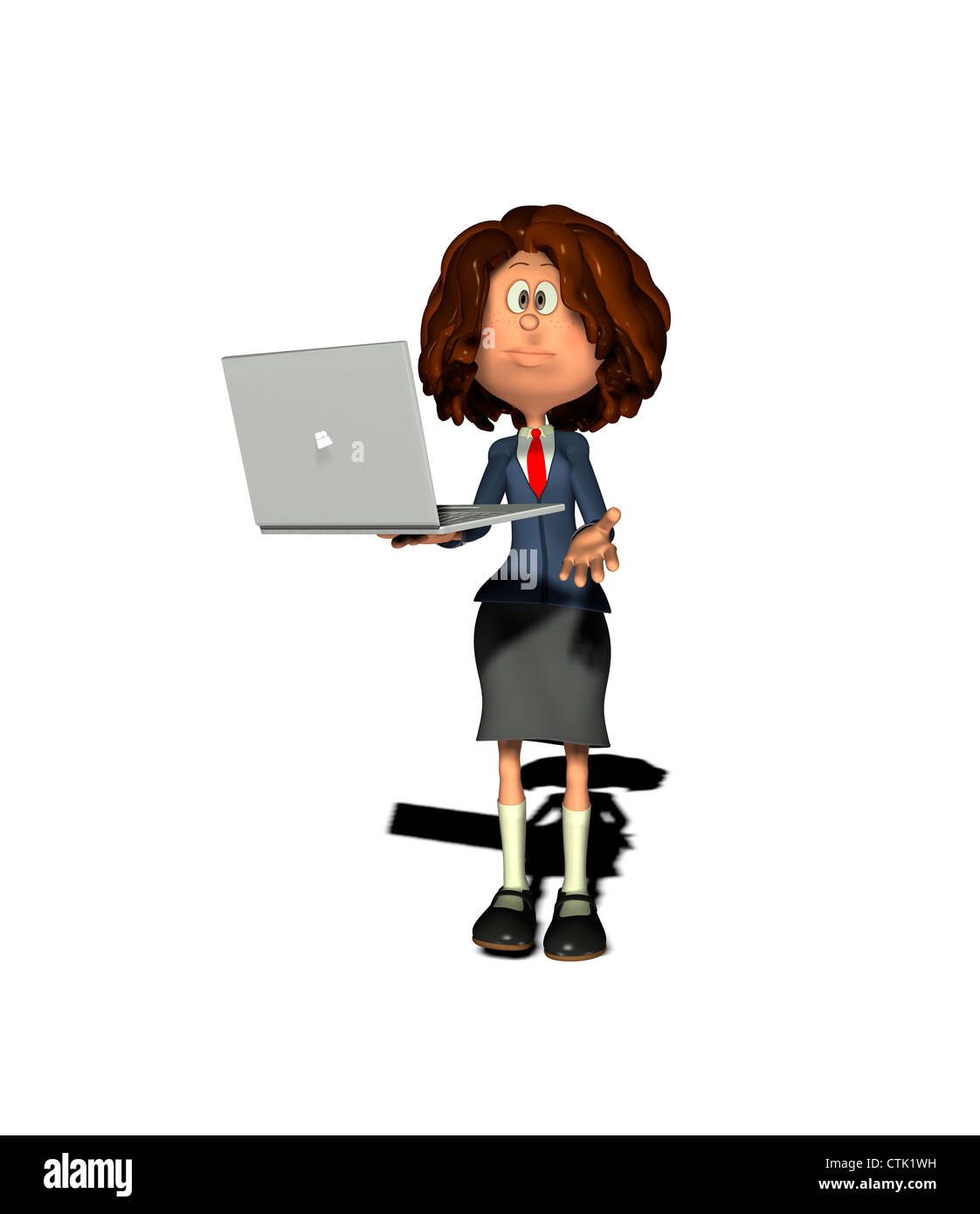 Cartoon laptop hi-res stock photography and images - Alamy