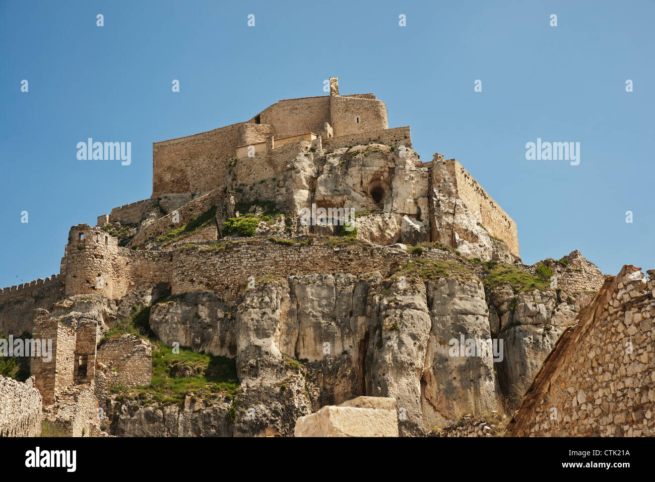 Morella Castle; Morella, Spain Stock Photo - Alamy
