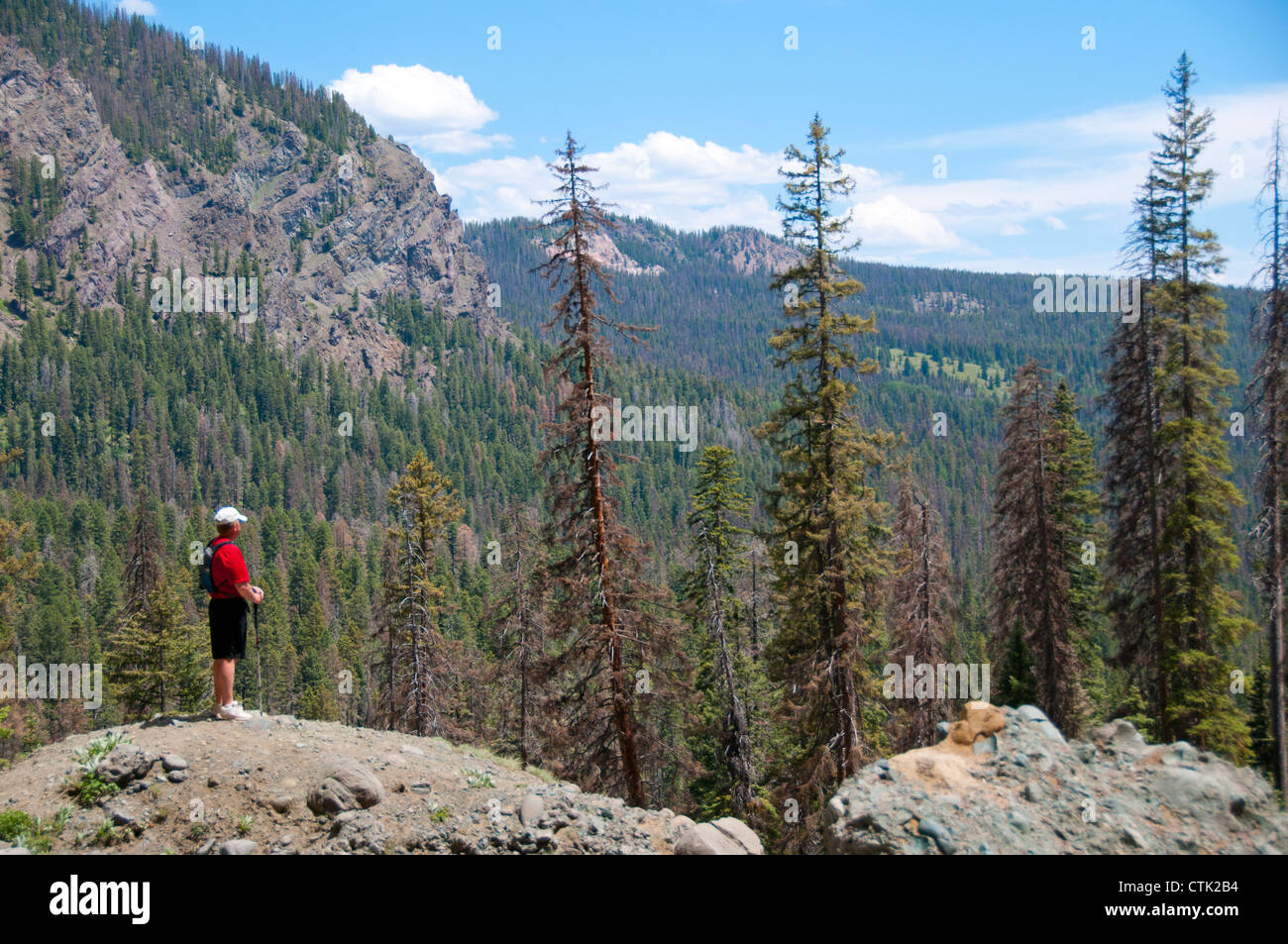 Hiker lone hi-res stock photography and images - Alamy