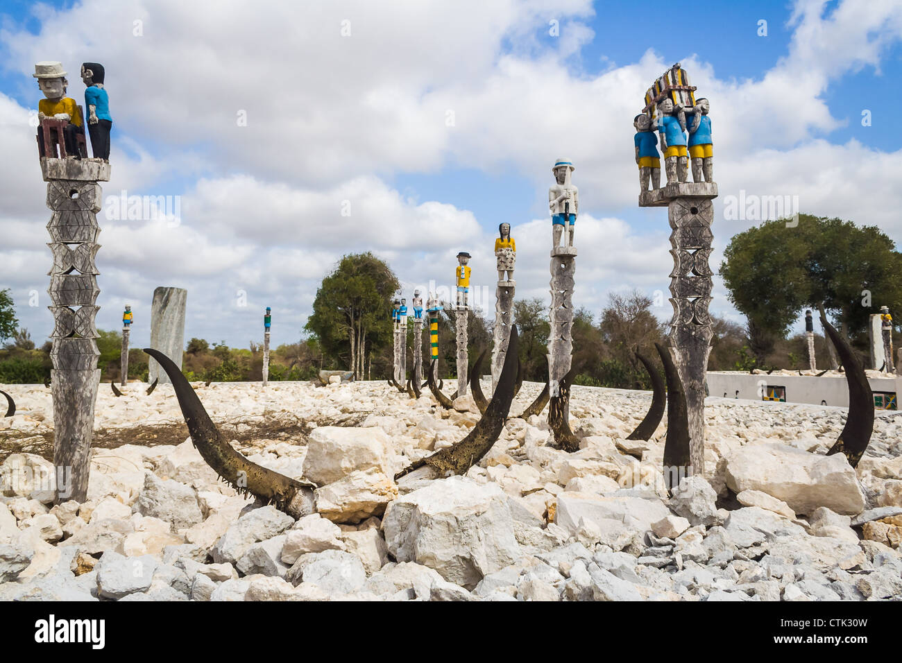 Antandroy traditional tomb in southern Madagascar Stock Photo - Alamy
