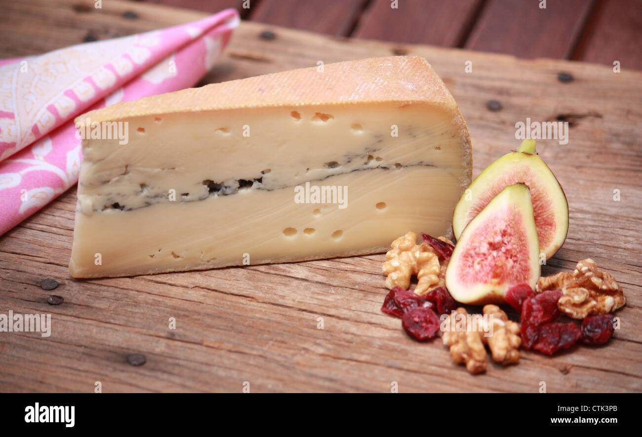 Morbier Aromatic Mild French Cow's Milk Cheese with Figs, Cranberries ...