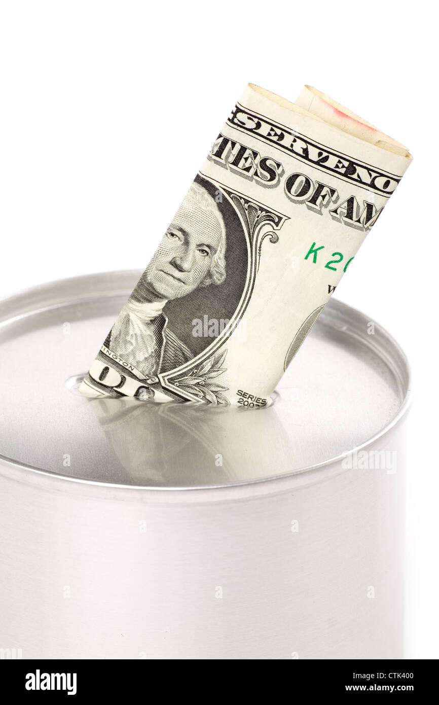 Coin donation tin box hi-res stock photography and images - Alamy
