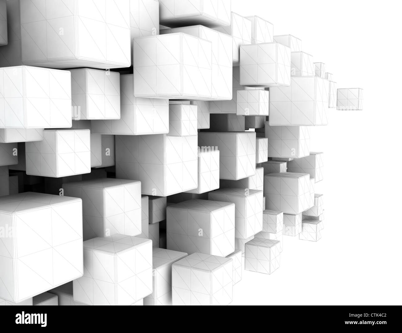 Digital 3d cubes Stock Photo - Alamy