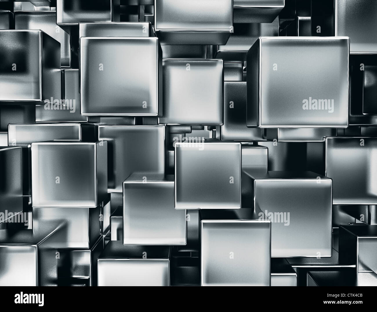 abstract image of metal cubes background Stock Photo - Alamy