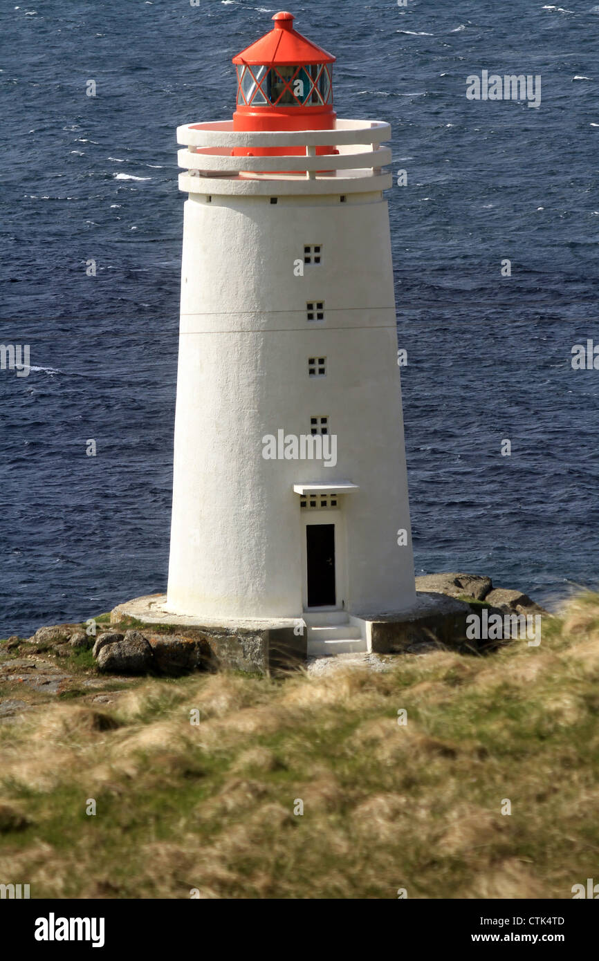 Lighthouse at Grundarfjordur, snaefellsnes peninsula, Iceland Stock ...