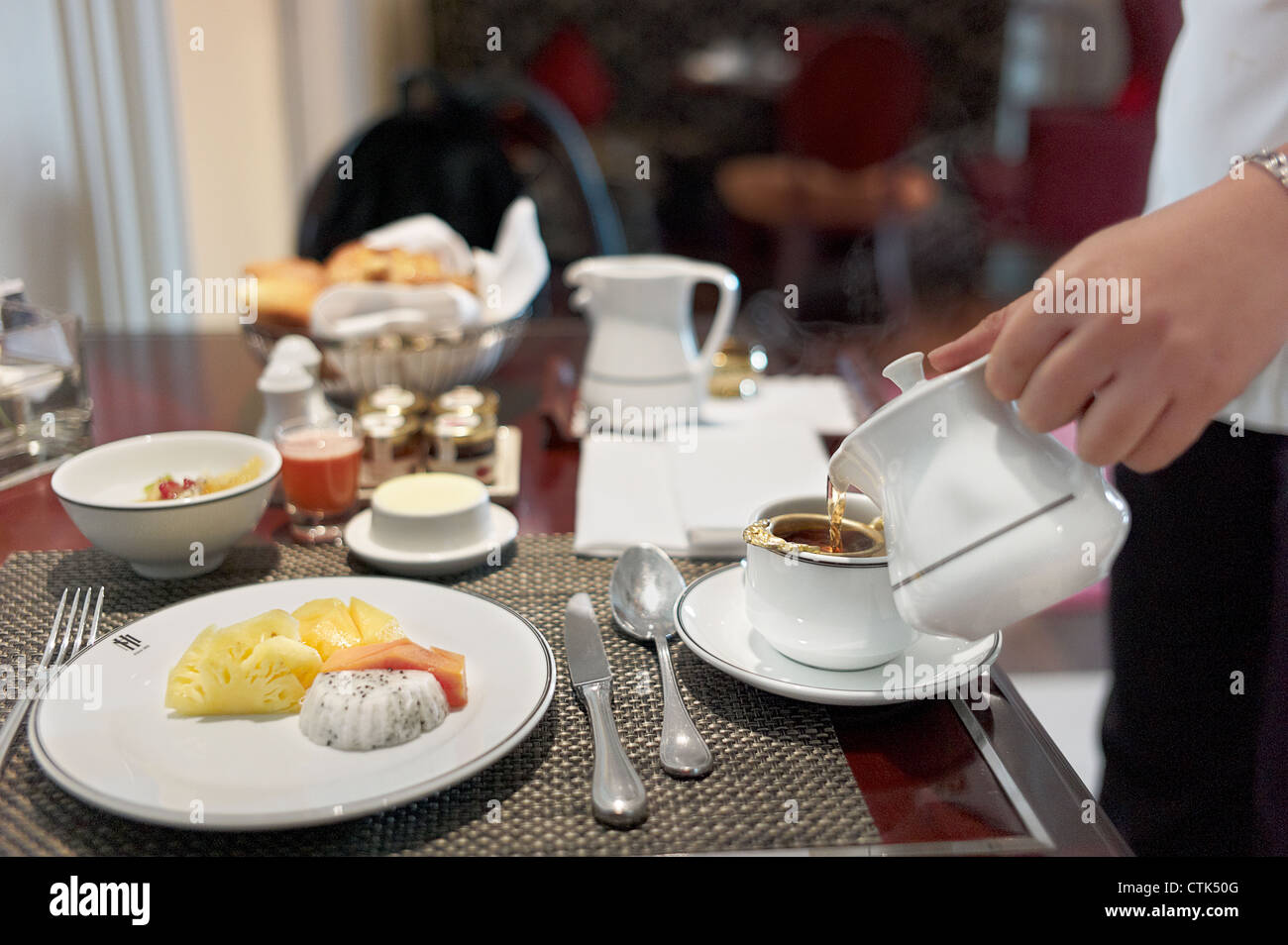 Complimentary breakfast hi-res stock photography and images - Alamy