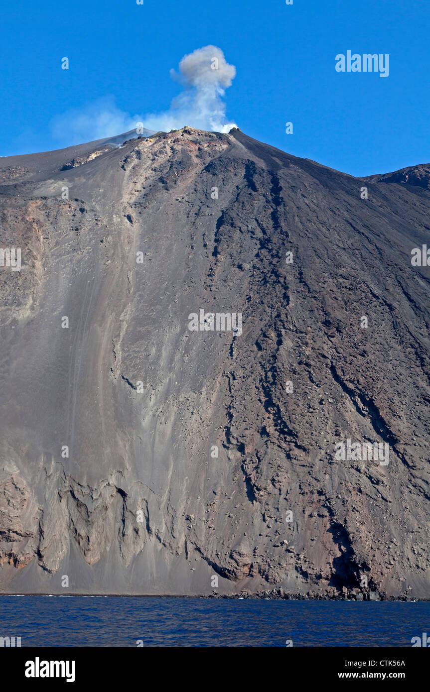 Volcano Stromboli, Aeolian Islands, Italy Stock Photo - Alamy