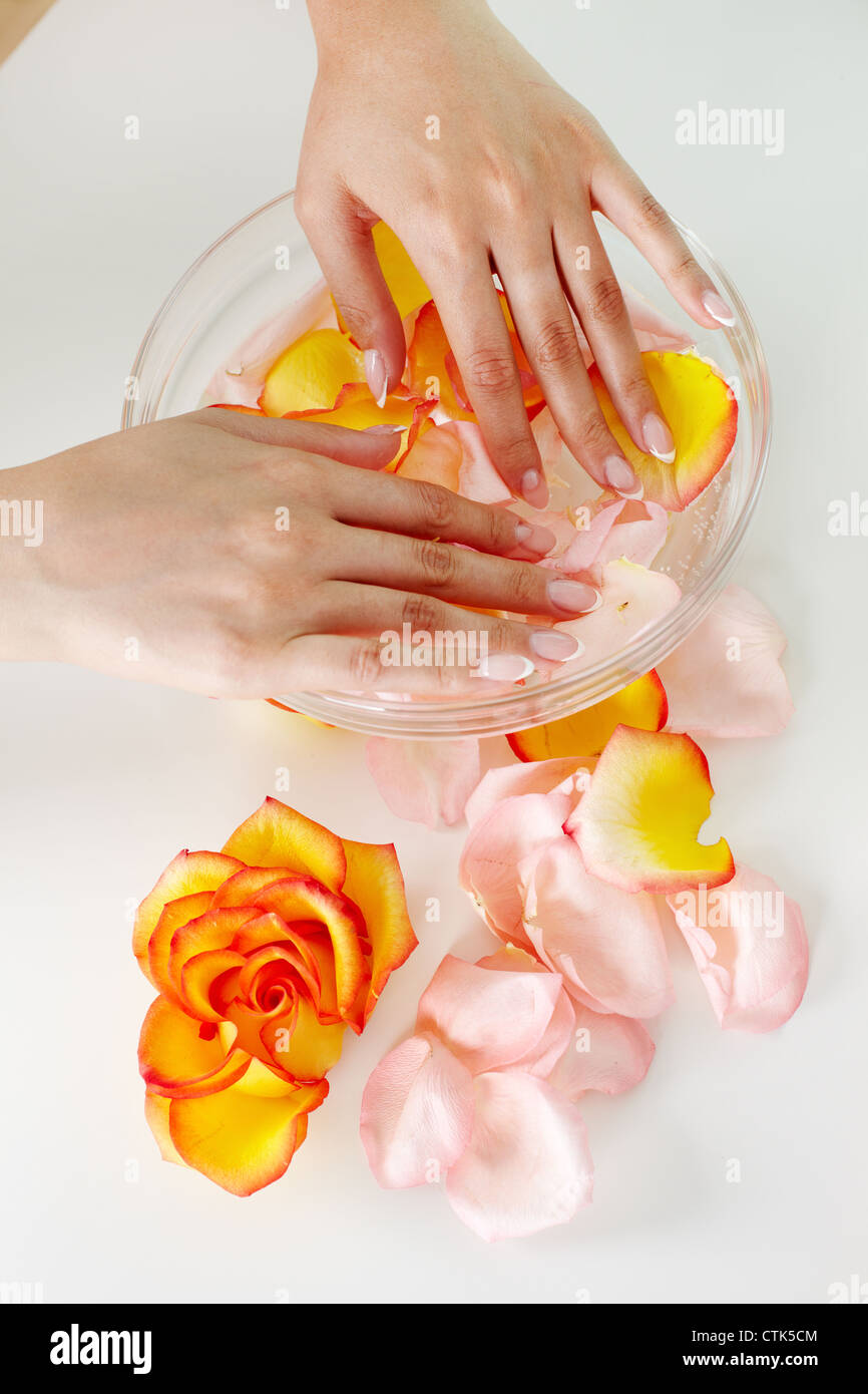 Soak bath hands hi-res stock photography and images - Alamy