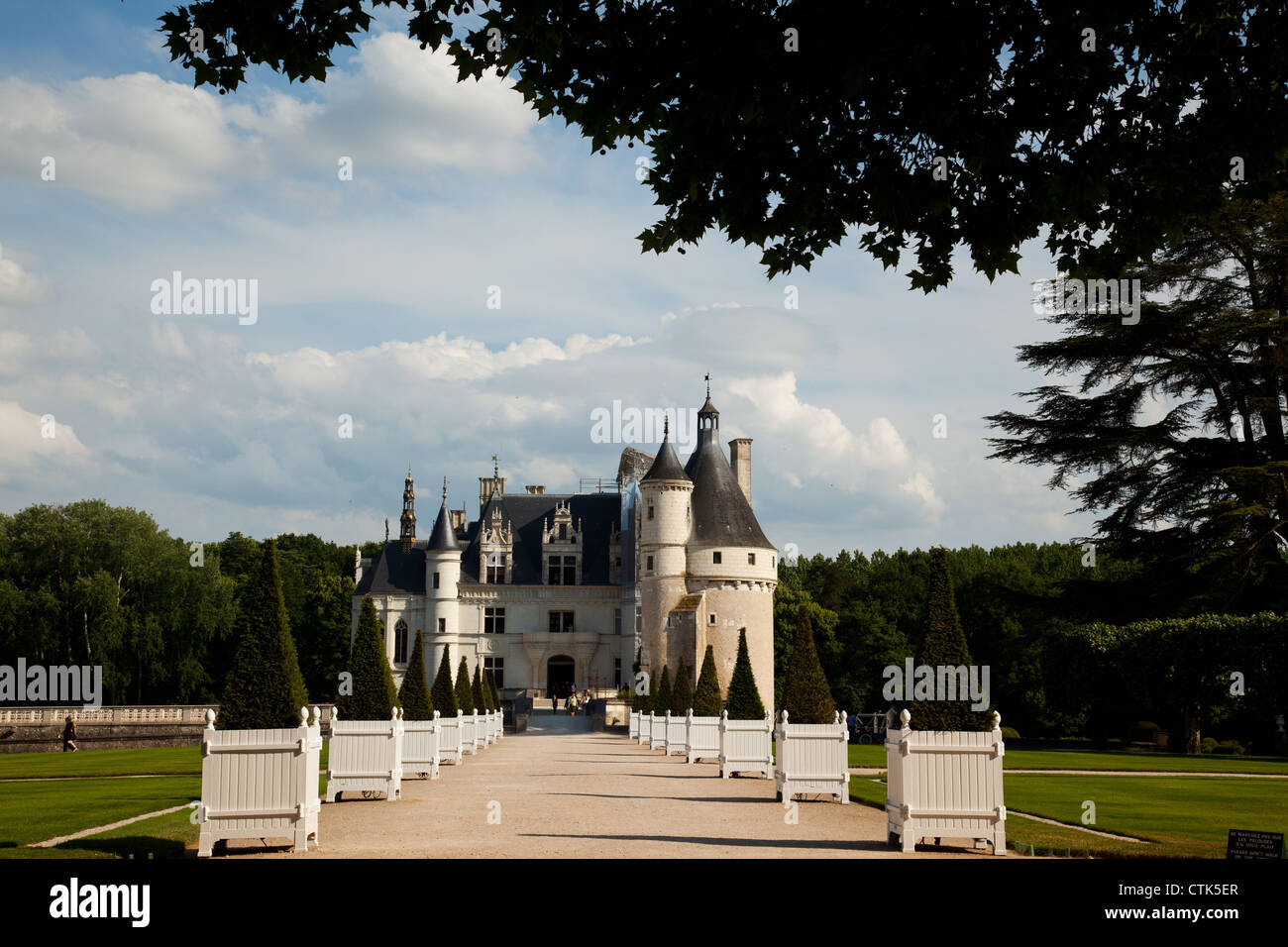 Chateau de Chenonceau in the Loire Valley of France Stock Photo - Alamy
