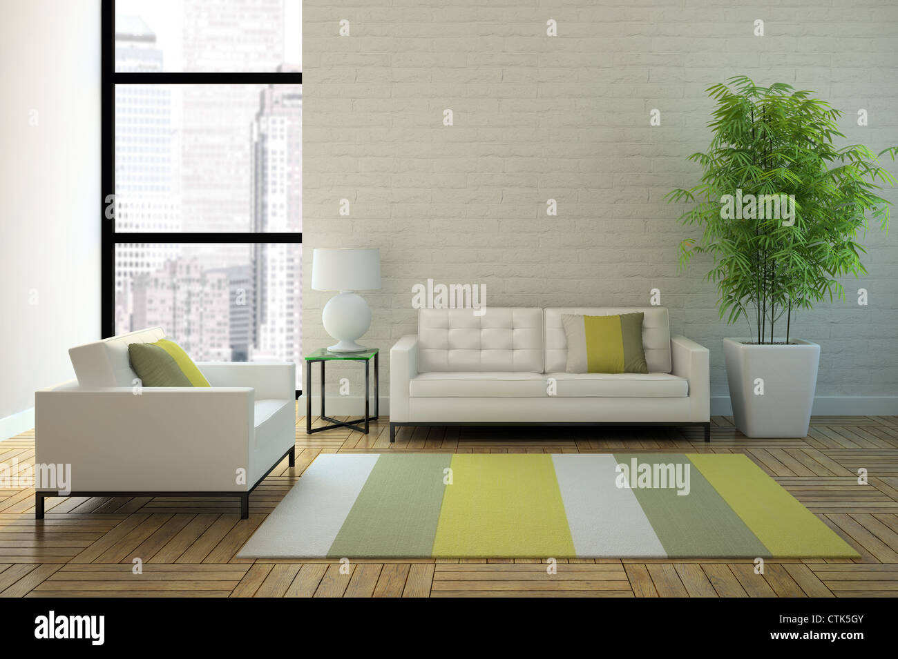 Skyscraper inside living room hi-res stock photography and images - Alamy