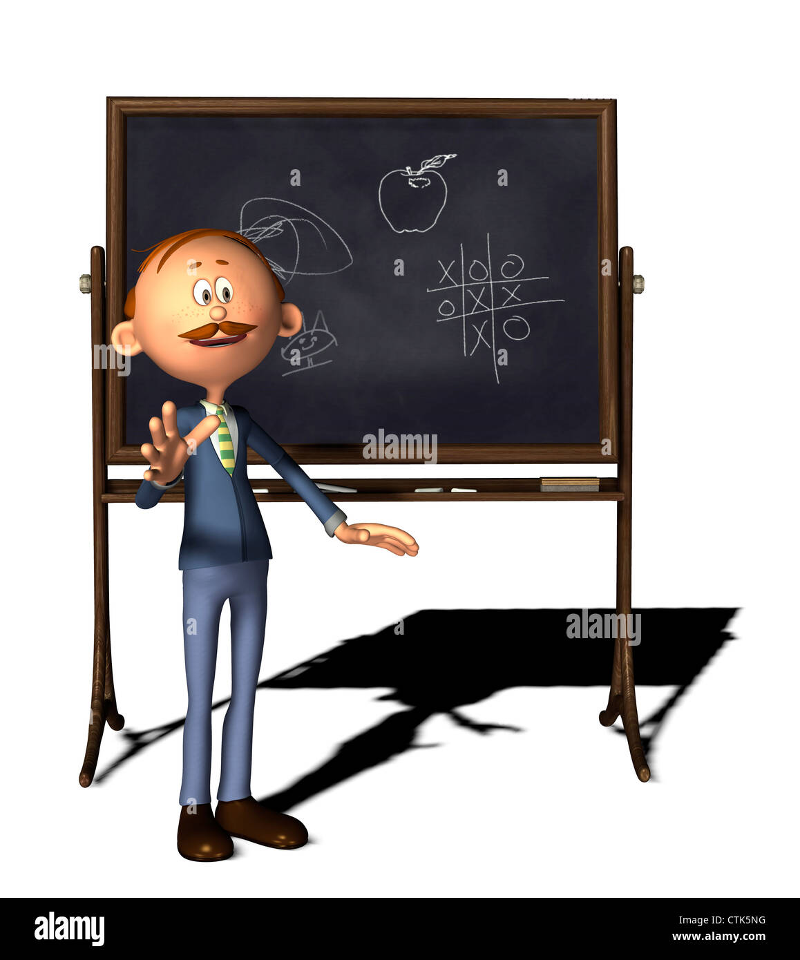 Classroom Blackboard Cartoon
