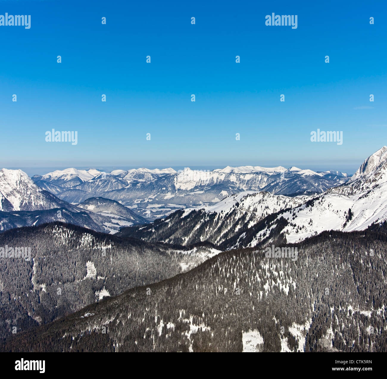 Alps austria switzerland snow border hi-res stock photography and ...