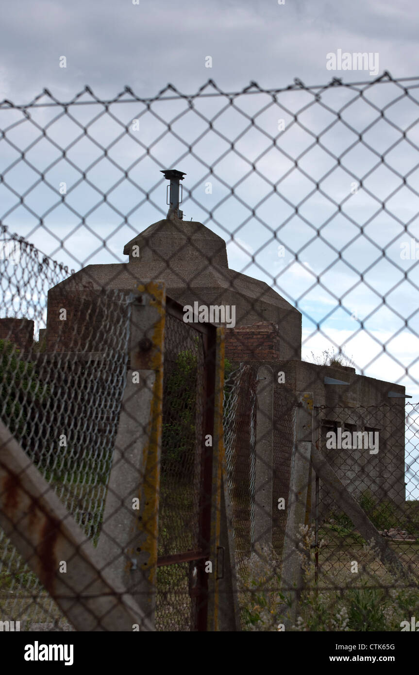 Bunker gun emplacements Landguard point Stock Photo - Alamy
