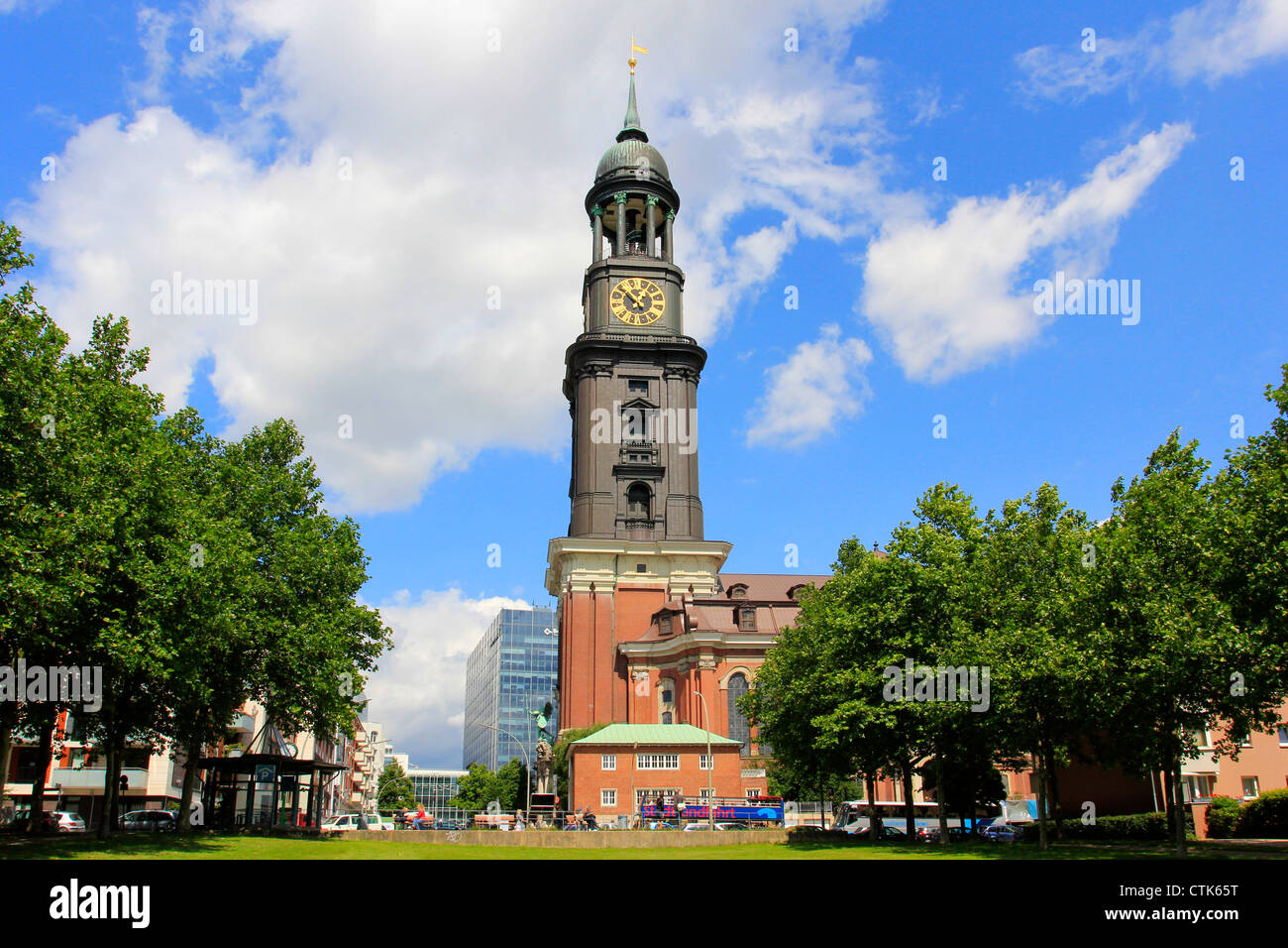 Germany, Hanseatic City Hamburg, St. Michael's Church, Michl Stock ...
