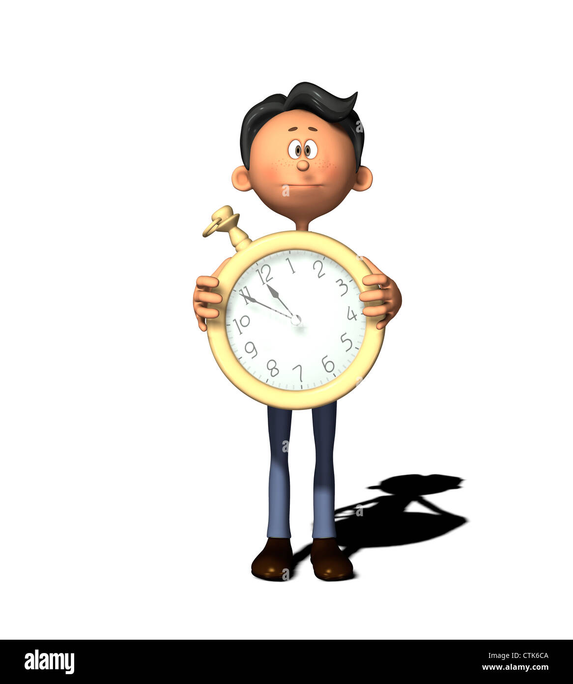 Cartoon clock hi-res stock photography and images - Alamy