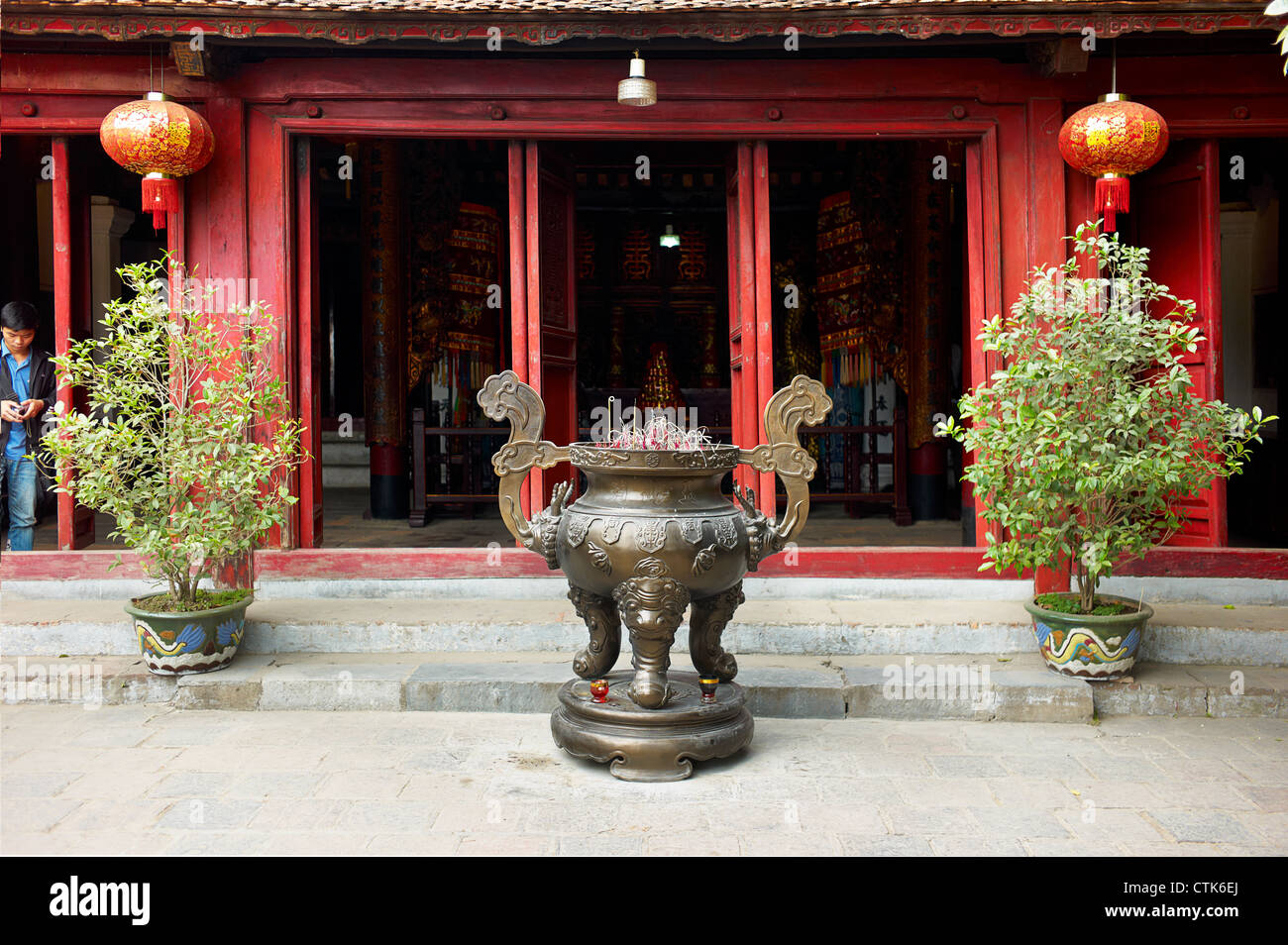 The Ngoc Son Temple or The Temple of the Jade Mountain on Hoan Kiem ...