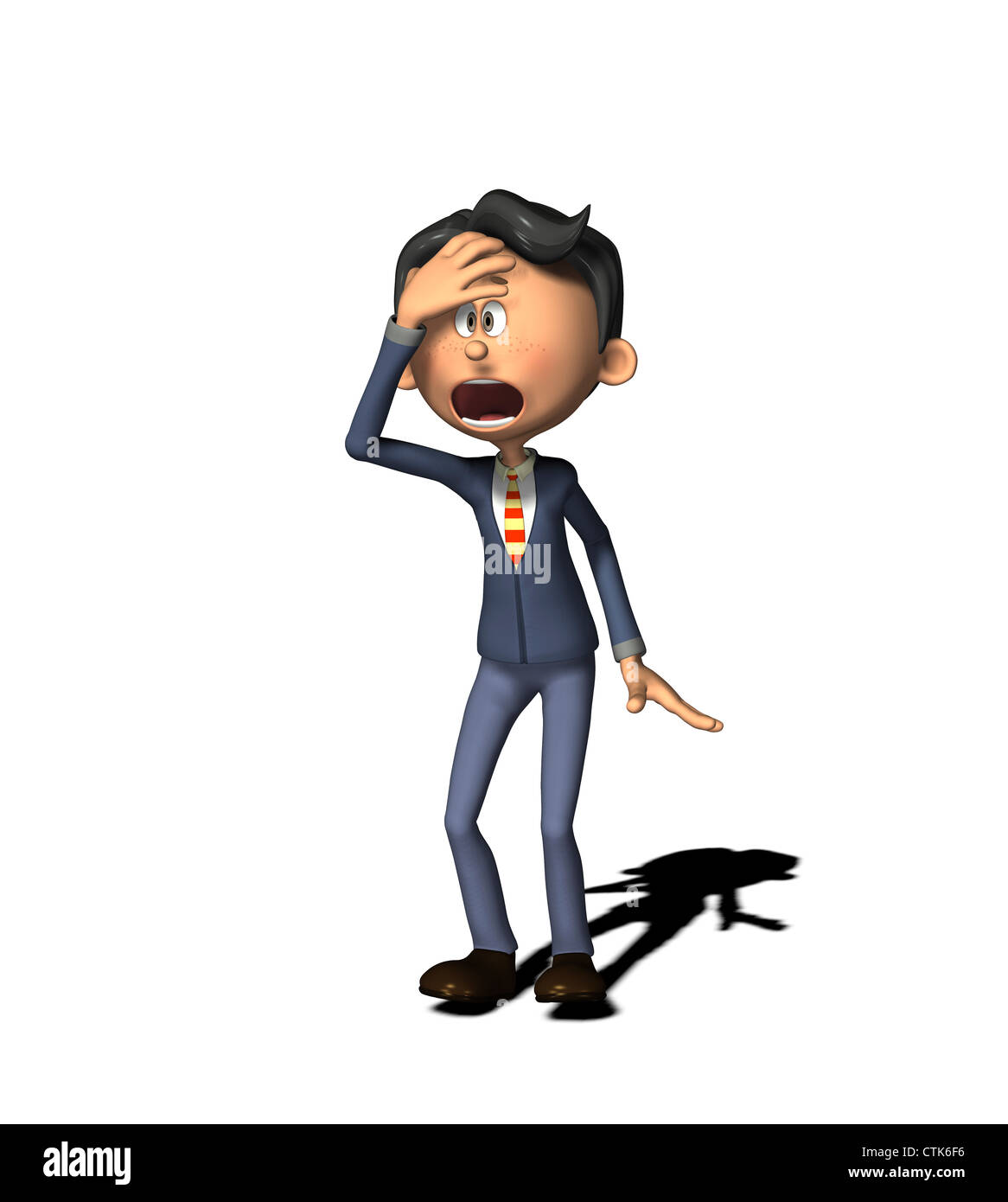 cartoon figure business man Stock Photo - Alamy