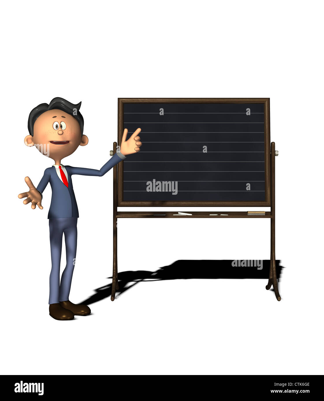 Cartoon figure teacher board hi-res stock photography and images - Alamy