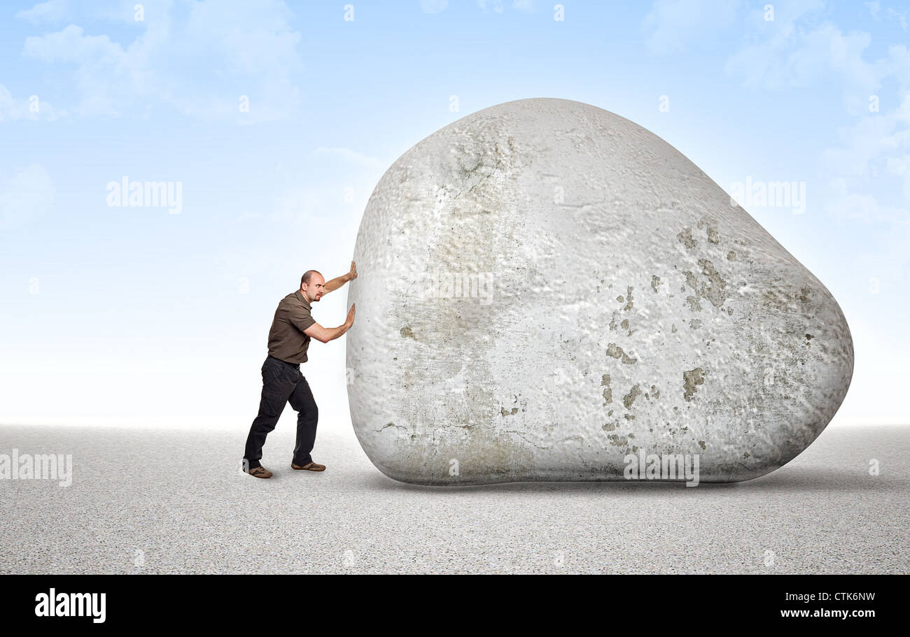 Man heavy stone hi-res stock photography and images - Alamy