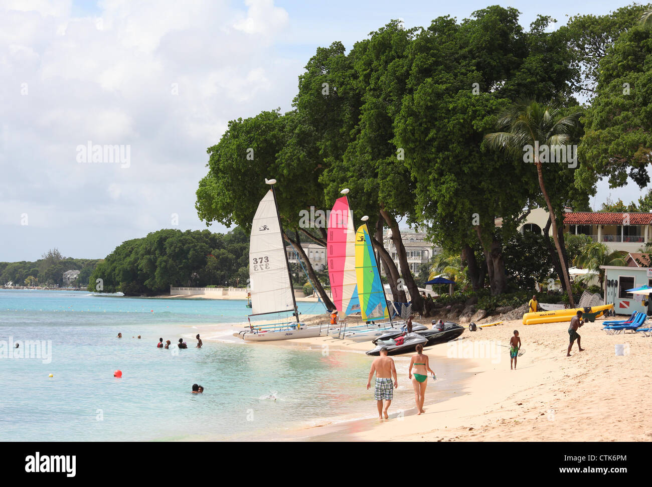 Paynes Bay beach on the West Coast of Barbados. Picture by James ...