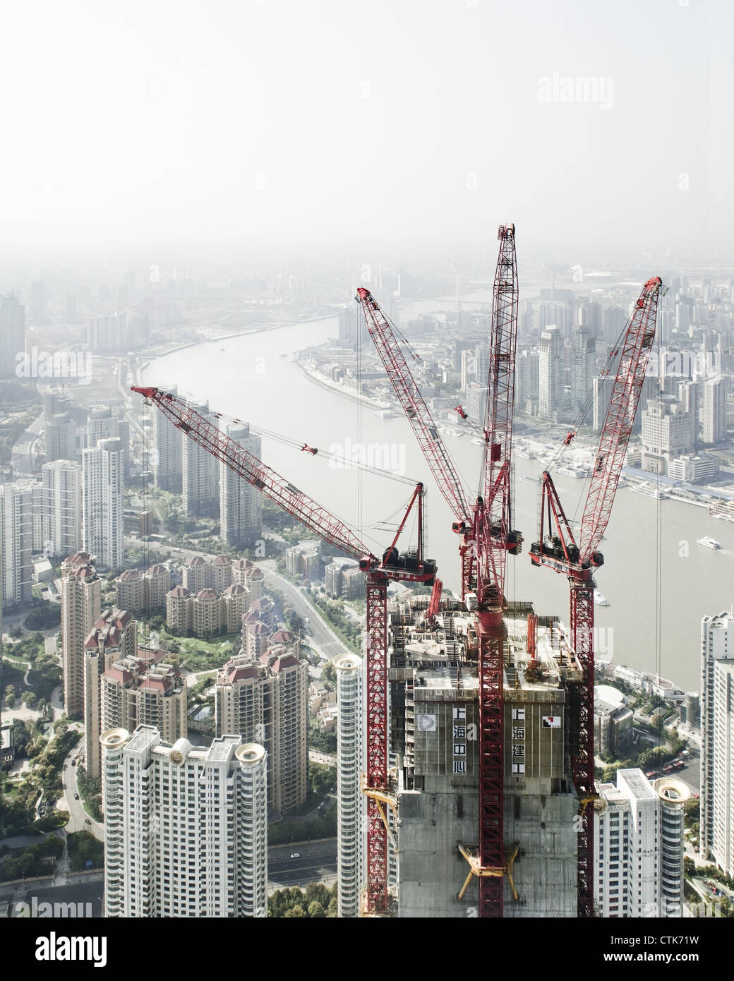 Pudong Shanghai Construction High Resolution Stock Photography and ...