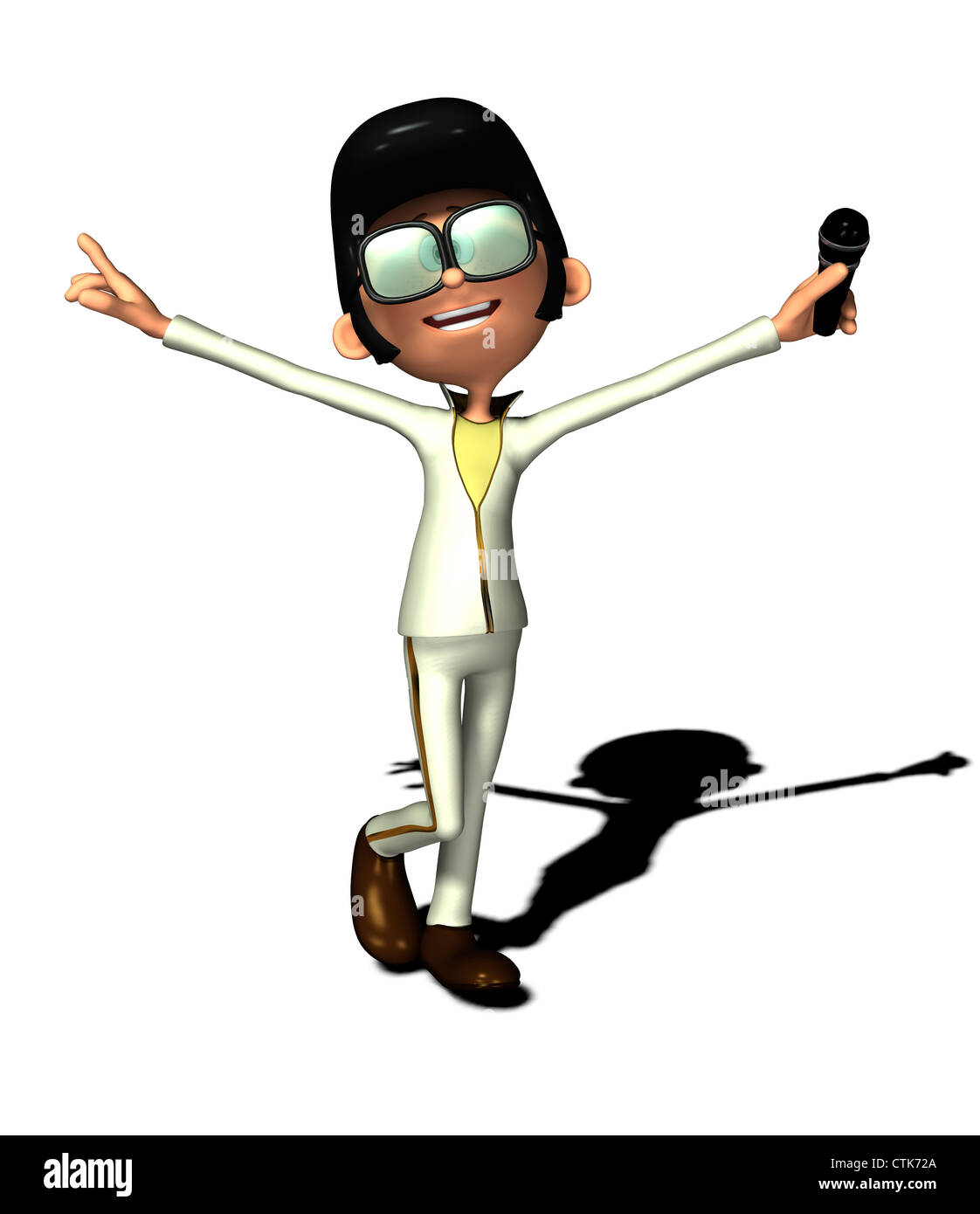 Male singer cartoon hi-res stock photography and images - Alamy