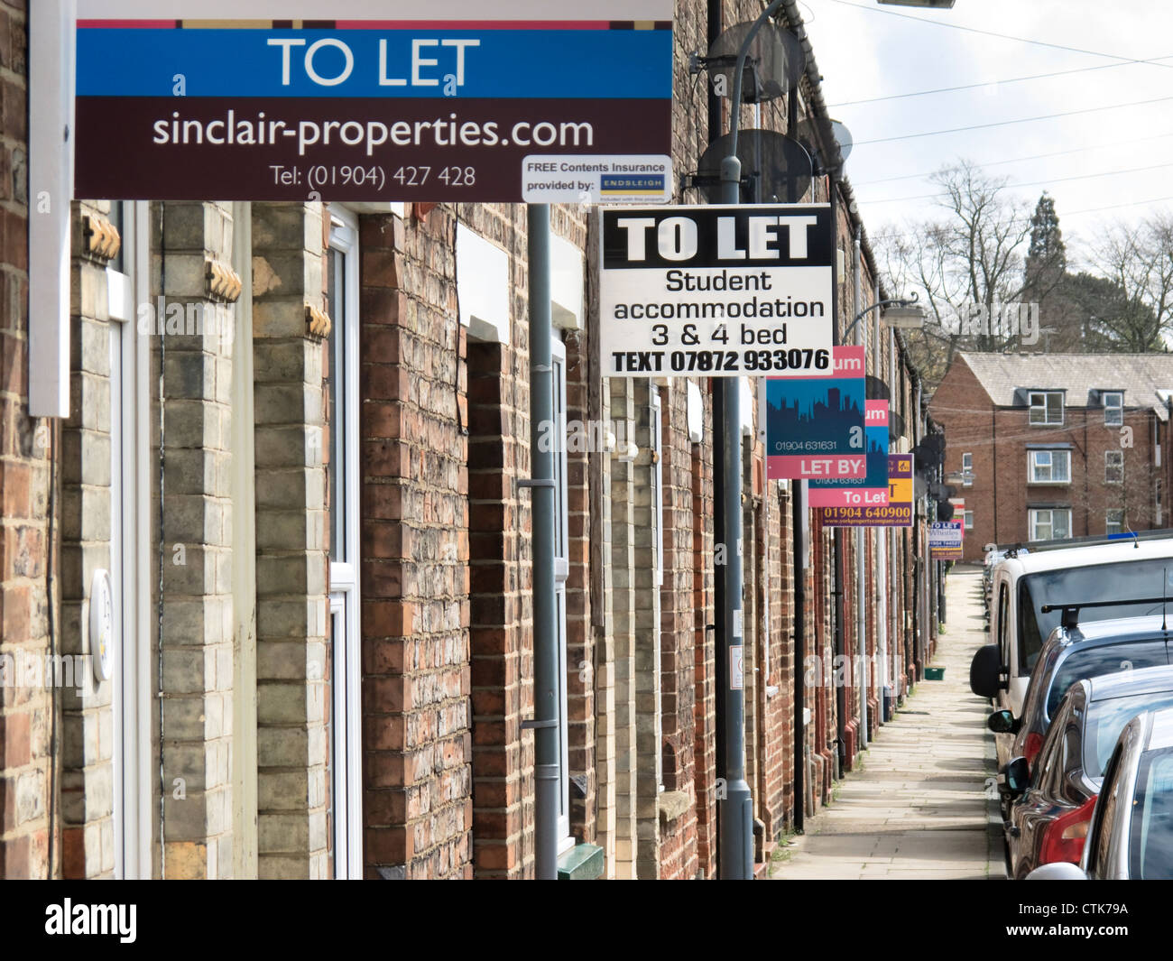 Houses to let Stock Photo - Alamy