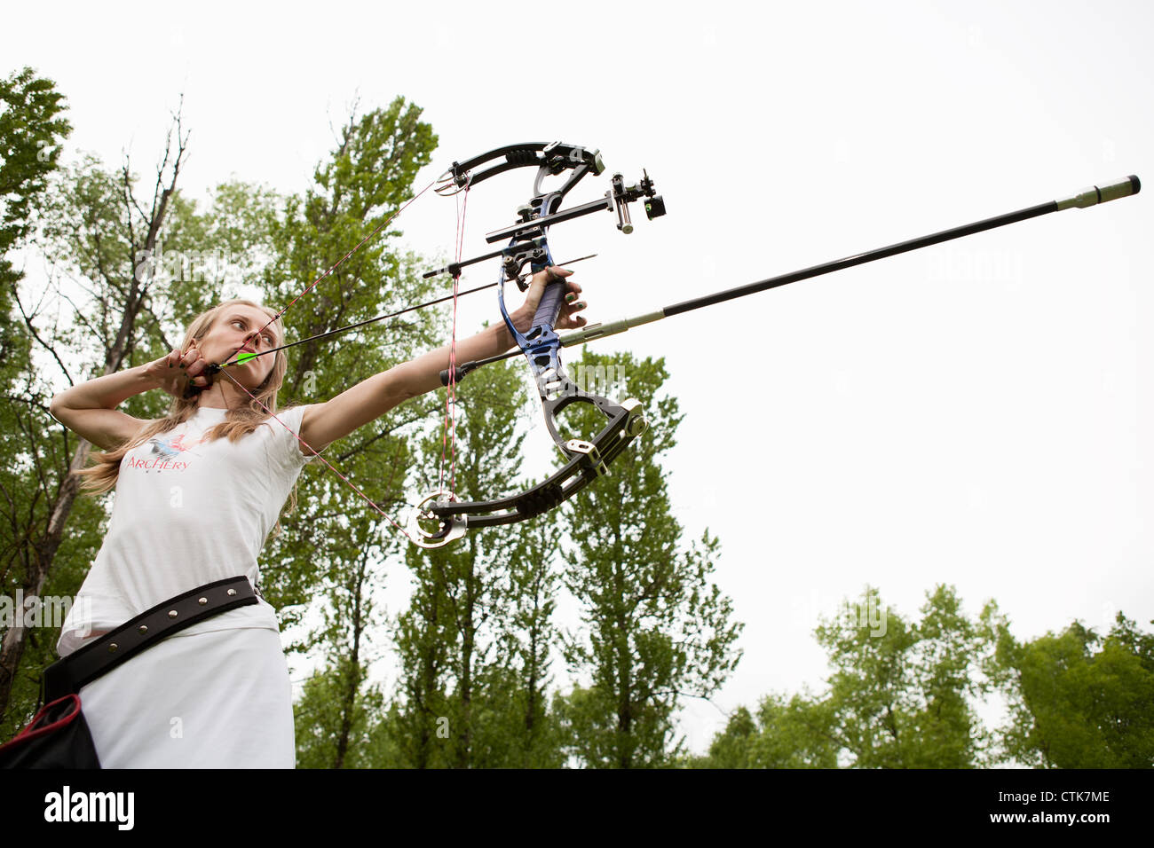 Female Archer Aiming Target High Resolution Stock Photography and Images - Alamy