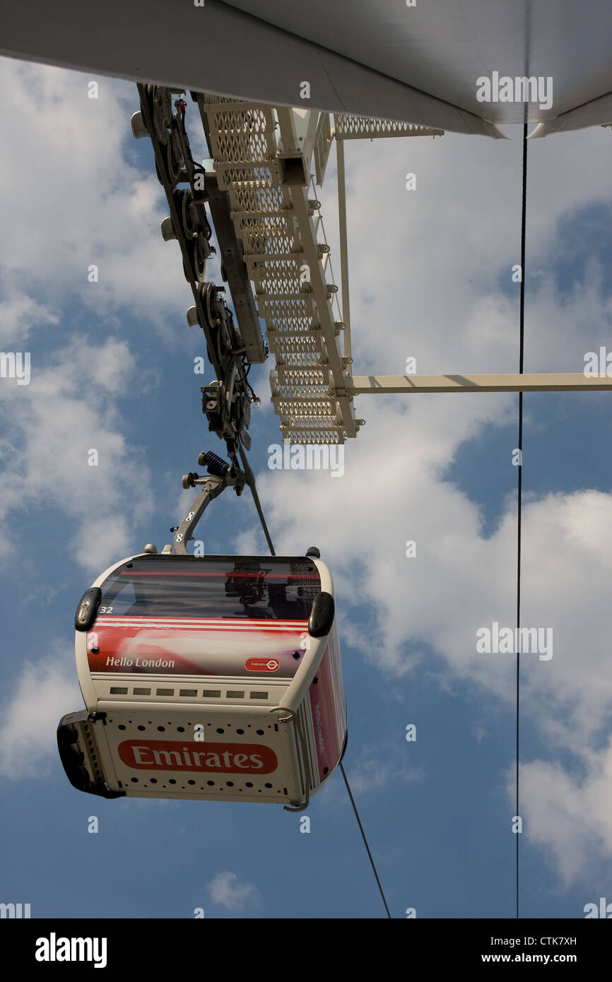 Emirates cable car North Greenwich Peninsular Stock Photo - Alamy