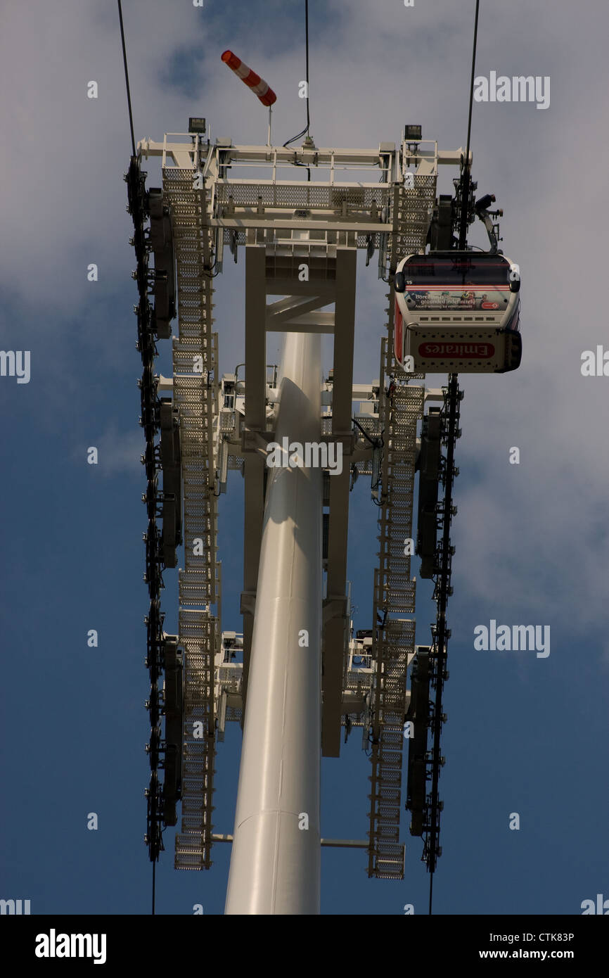 Emirates cable car North Greenwich Peninsular Stock Photo - Alamy