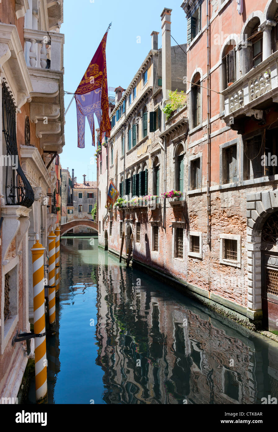 View of a Side Canal off the Grand Canal Venice Italy Stock Photo - Alamy