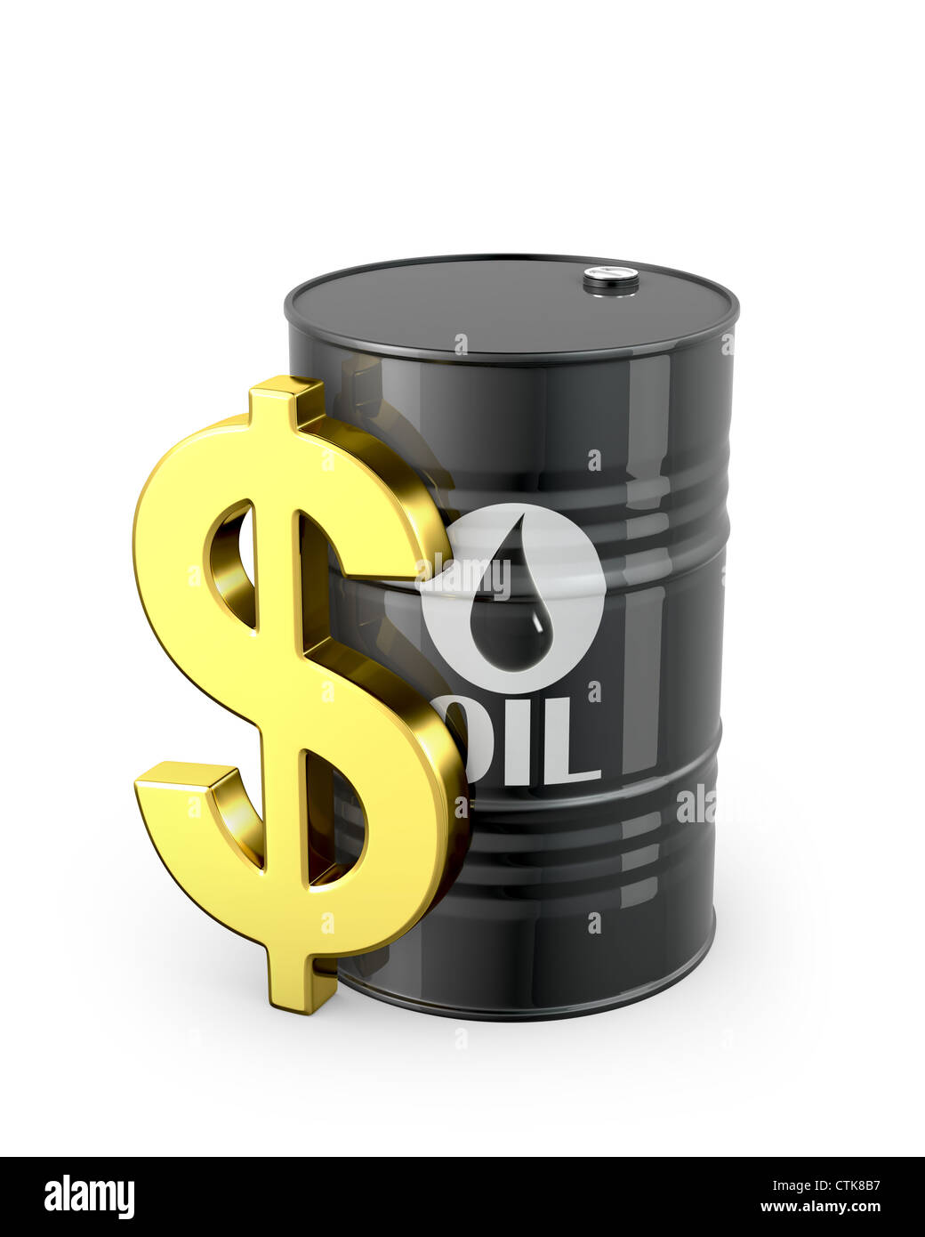 Black oil drop dollar sign Cut Out Stock Images & Pictures - Alamy