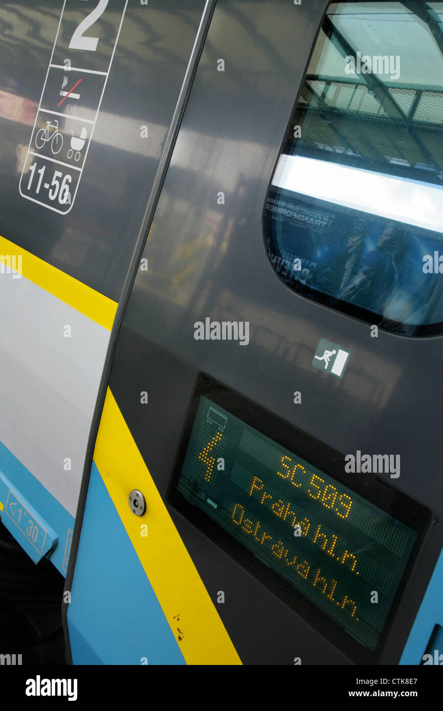 Doorway of Czech Railways Class 682 Fiat-made Pendolino high speed ...