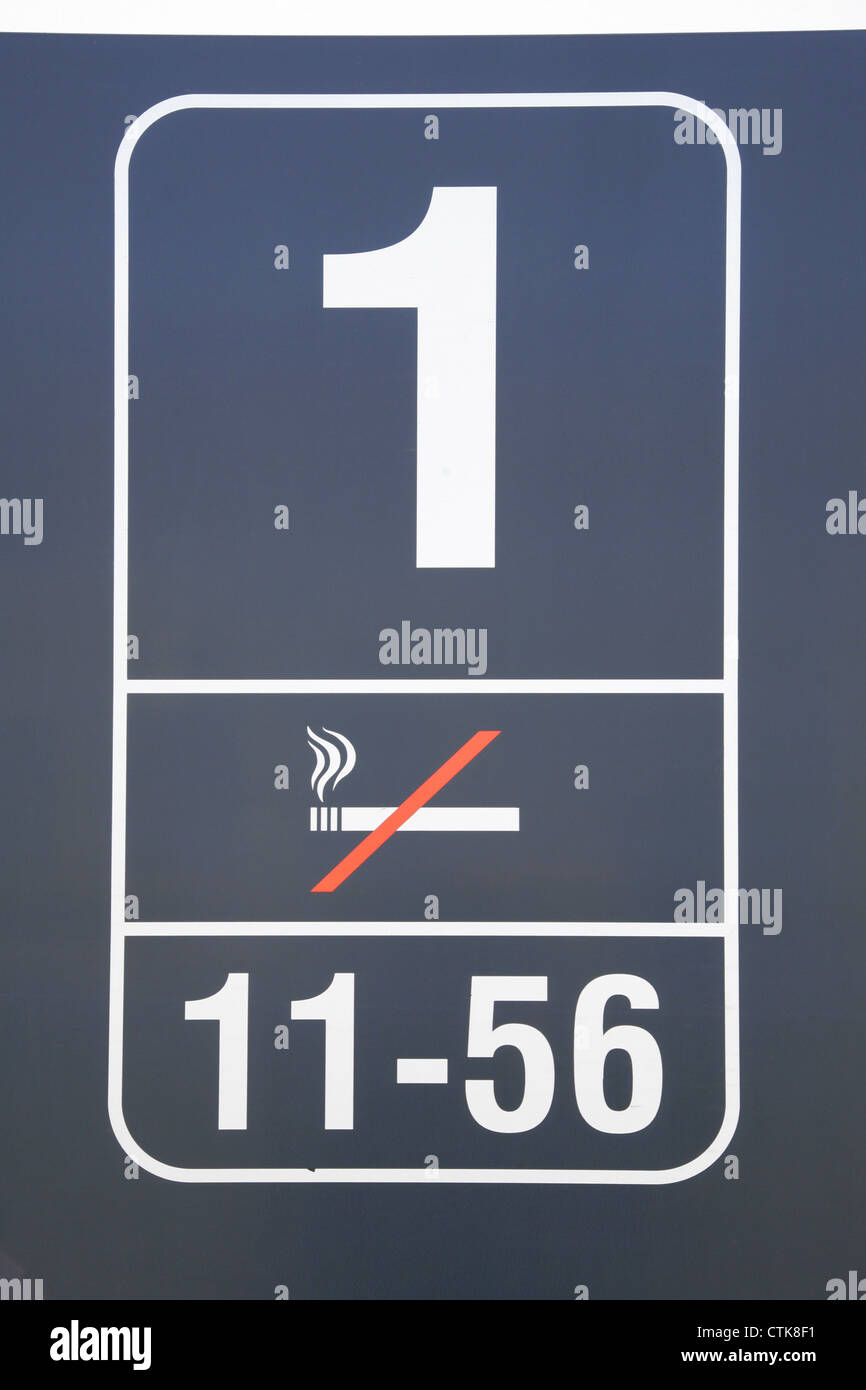 No smoking sign on railway hi-res stock photography and images - Alamy