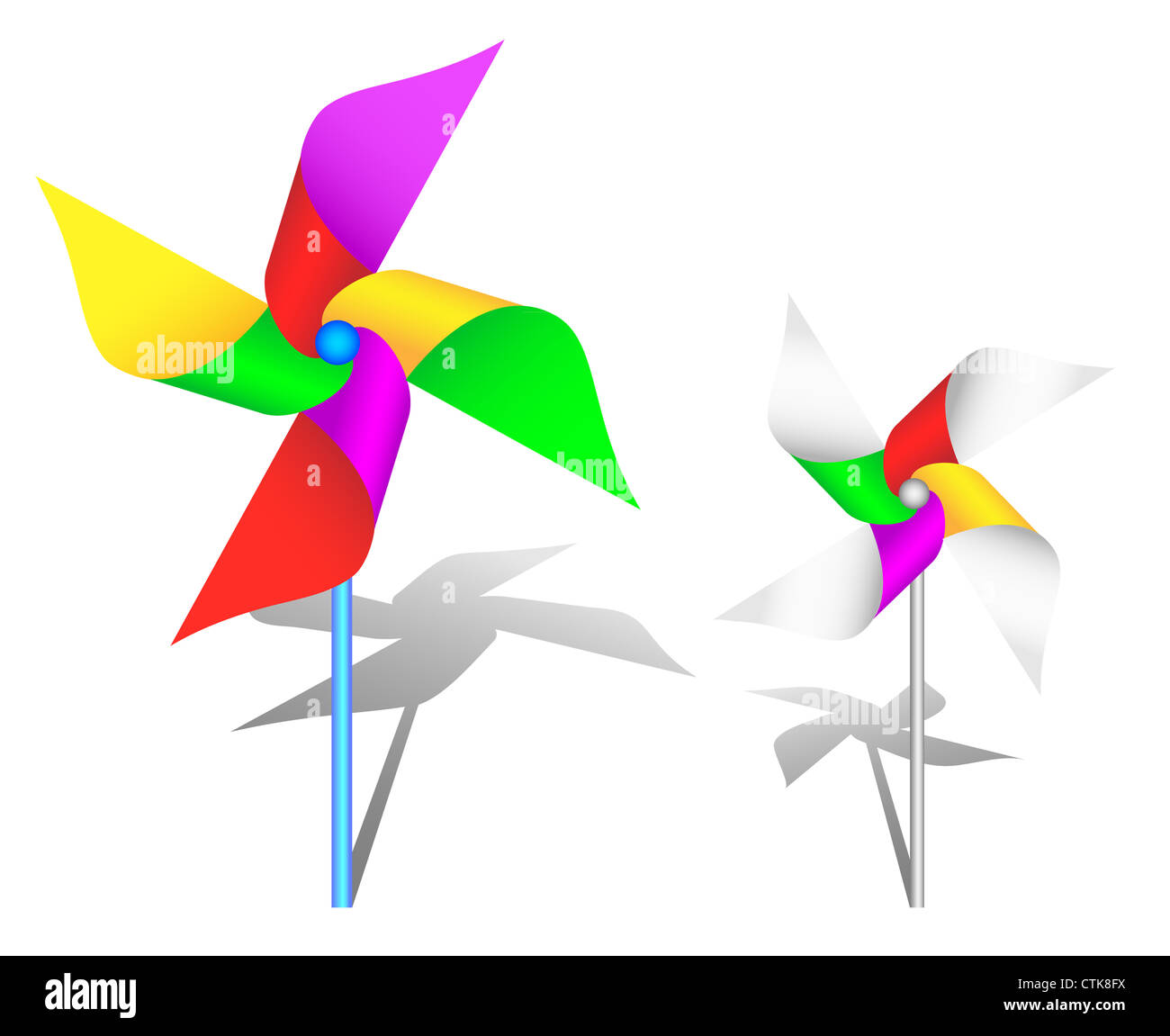 The colorful pinwheel toy Stock Photo - Alamy