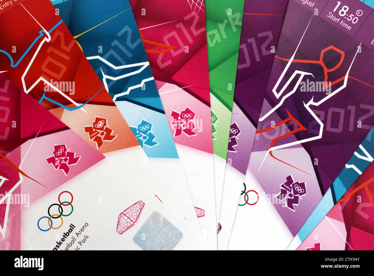Ticket olympic games hi-res stock photography and images - Alamy