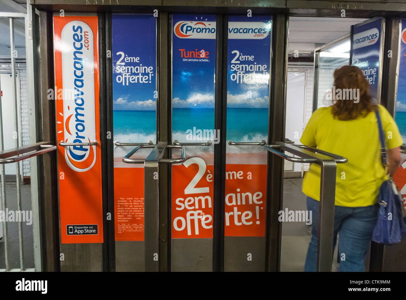 Paris, France, French Holiday Travel Advertising Posters in Paris Metro ...
