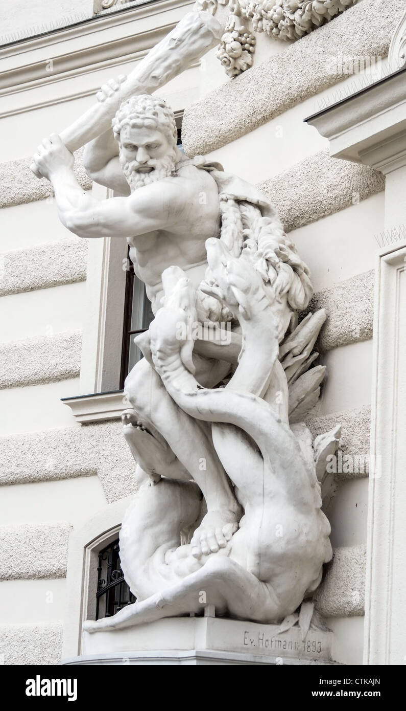 Cerberus Hercules Sculpture